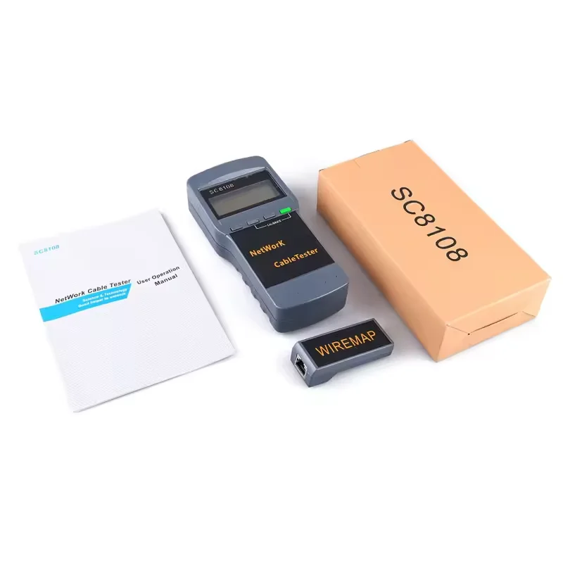 RJ45 SC8108 5E and 6E cable tester and wire tracker for ethernet ...