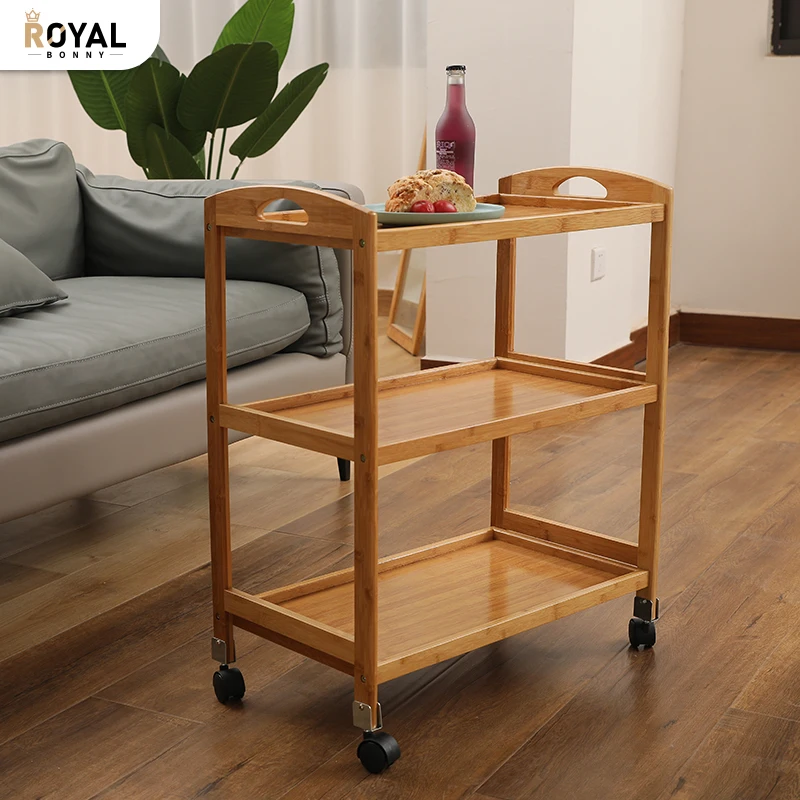 Kitchen Storage Trolley Utility Trolley Rack With Storage Drawer/basket ...