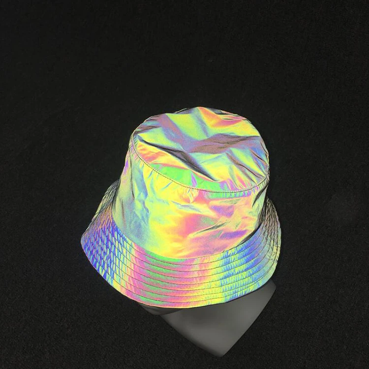 Ready To Ship Nylon Reflective Bucket Hat - Buy Reflective Bucket Hat ...