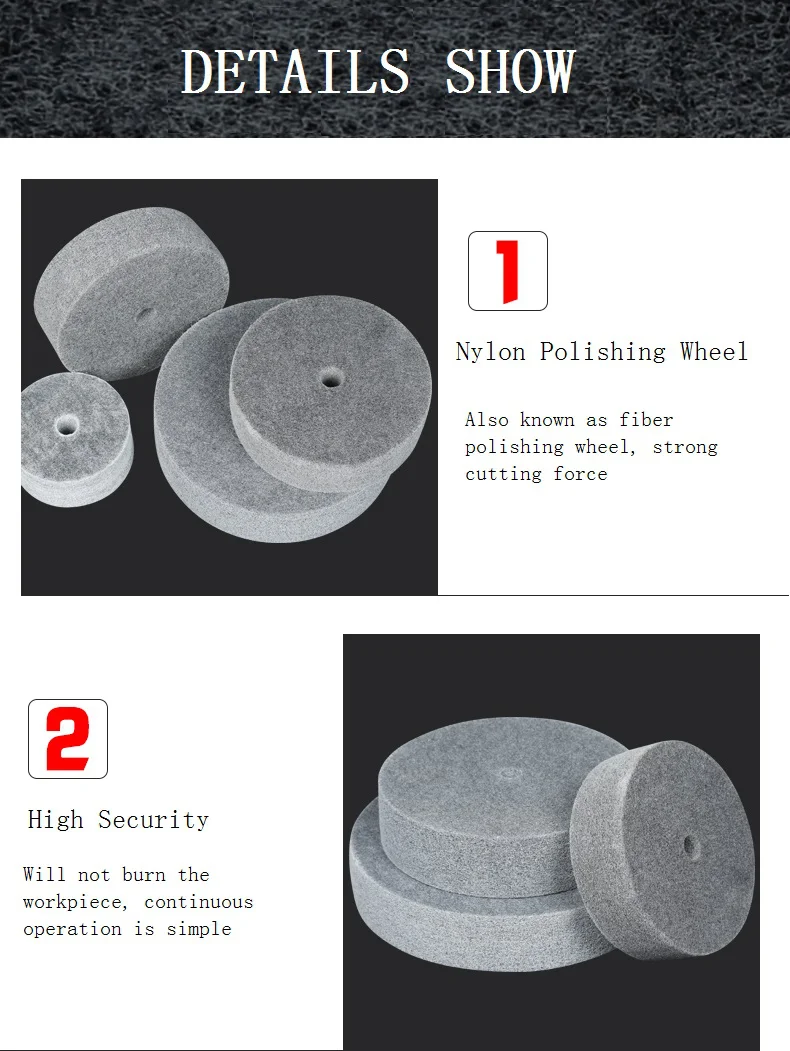 Factory Wholesale Stone Sponge Nylon Deburring Buffing Wheel for ...