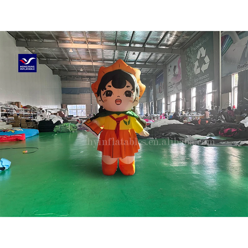 Inflatable Girl Balloon Giant Inflatable Costume Model for Parties ...