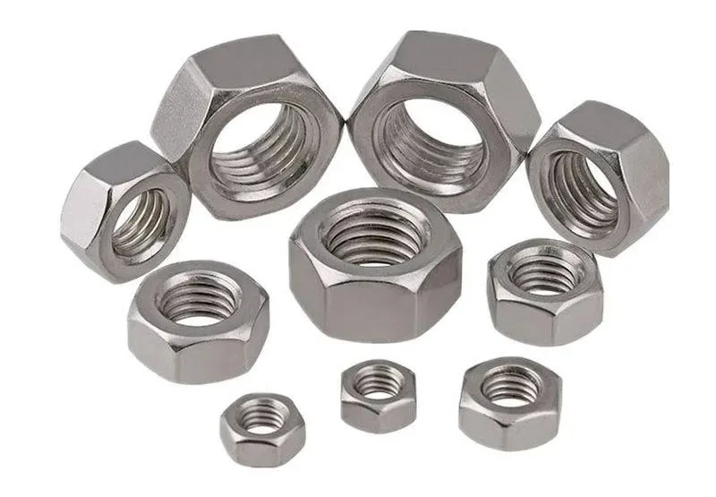 Din Standard 6061 Aluminum Gb52 M3 Hexagon Nut Polished Finish In Natural Color For General ...