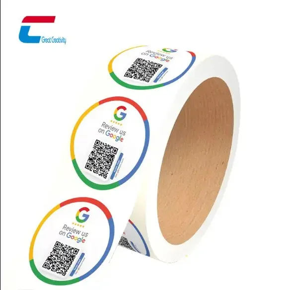 Customized Qr Code Ntag 213 Nfc Google Review Stickers For Customers To ...