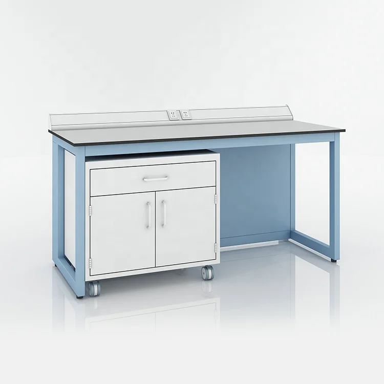 Physical Chemical Laboratory Bench Side Wall Work Bench Table With ...