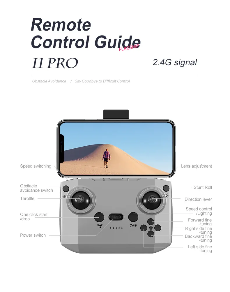 I1 Pro Brushless Motor Drone with 4K Camera - Remote Control Quadcopter ...