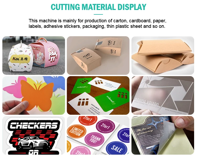 Mini Half Cut Sticker Label Cardboard Box Paper Cutting Machine Playing ...