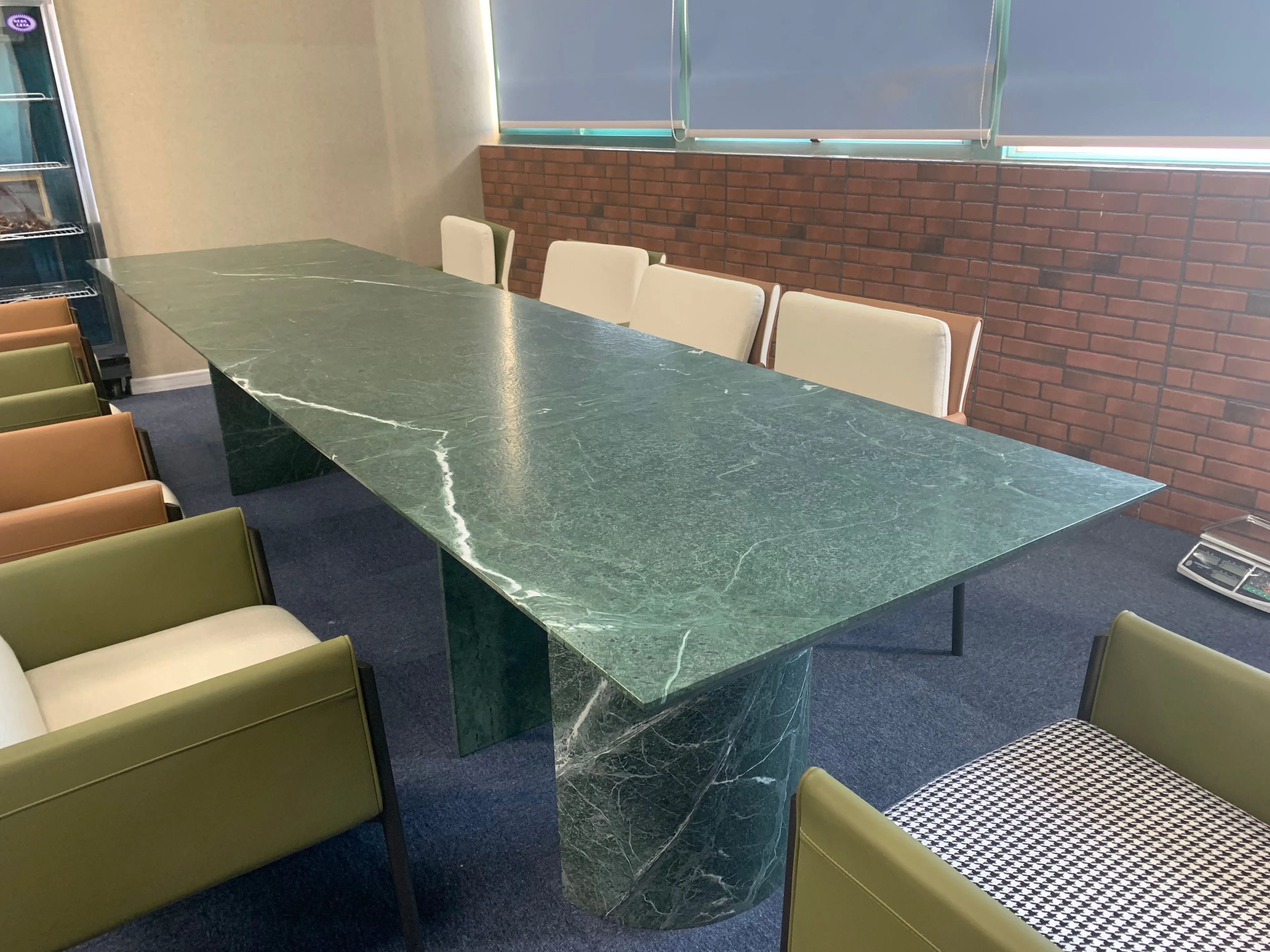 Luxury Green Marble Top Dining Table Custom Coffee Table Living Room ...