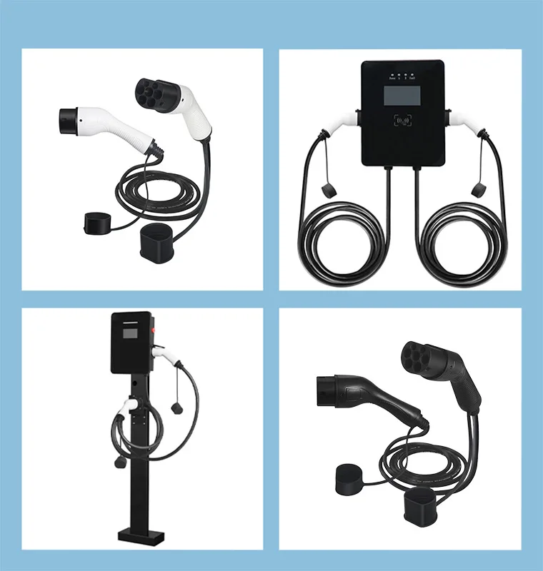 Double GBT Gun EV Charge 2x22KW AC Charger Commercial EV Charging ...