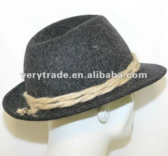 German Bavarian Oktoberfest Tyrolean Hat Speckled Wool Felt Men - Buy ...