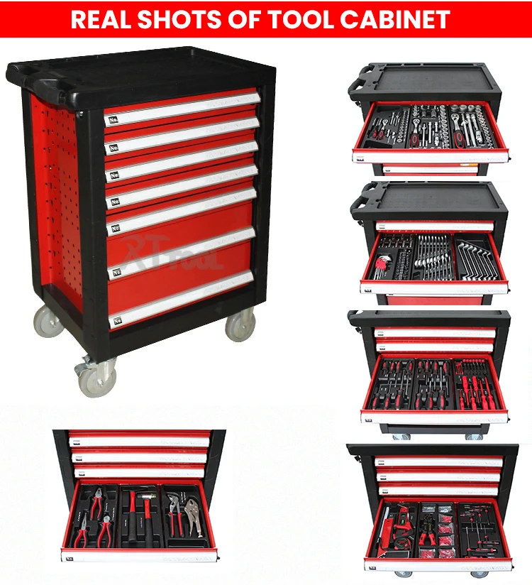 220 Pcs Professional Performax Tool Cabinet with Hand Tool Set
