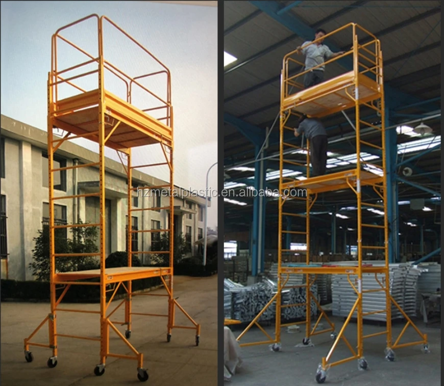 18ft Adjustable Platform Mobile Scaffolding Tower Steel