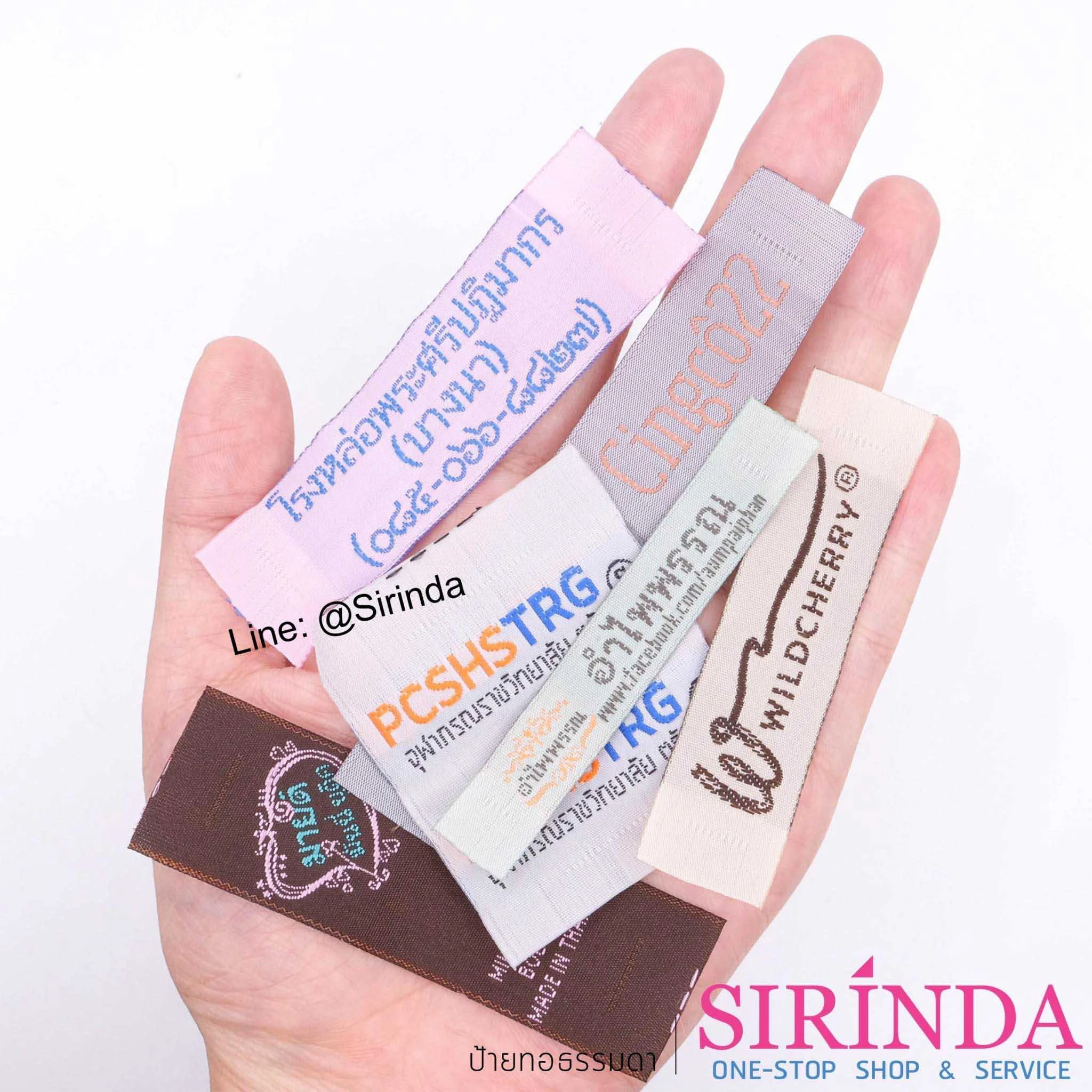 Taffeta Woven Label Garment Tags Oem High Quality Custom Design ...