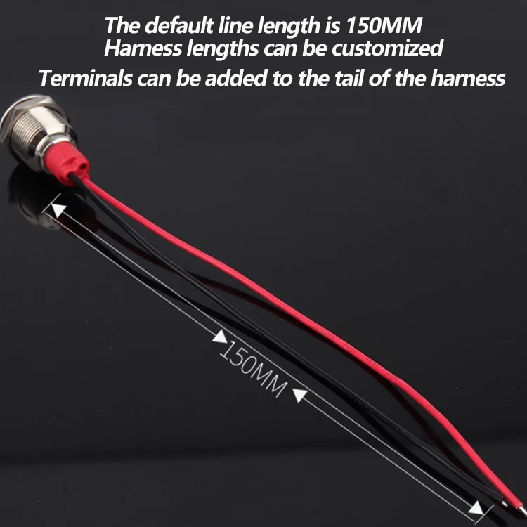 6mm to 12mm LED Metal Indicator Lights - Waterproof & Durable