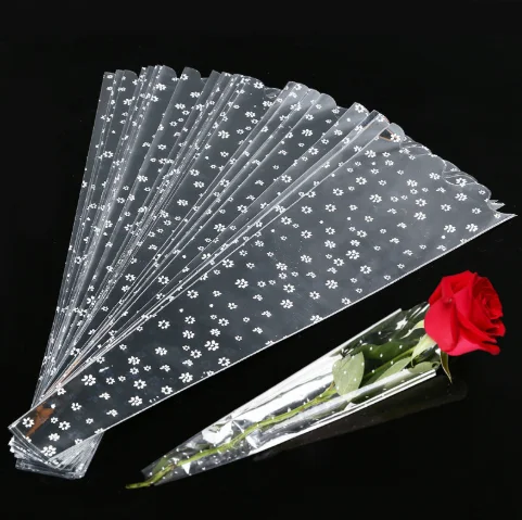 Custom Printed Biodegradable Plastic Flower Sleeves Wholesale Bopp ...