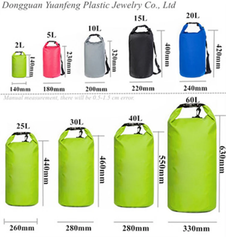 Yuanfeng Outdoor Dry Backpack Ipx6 500d Pvc 5l Dry Bag Waterproof Rafting Ocean Pack Bag ...