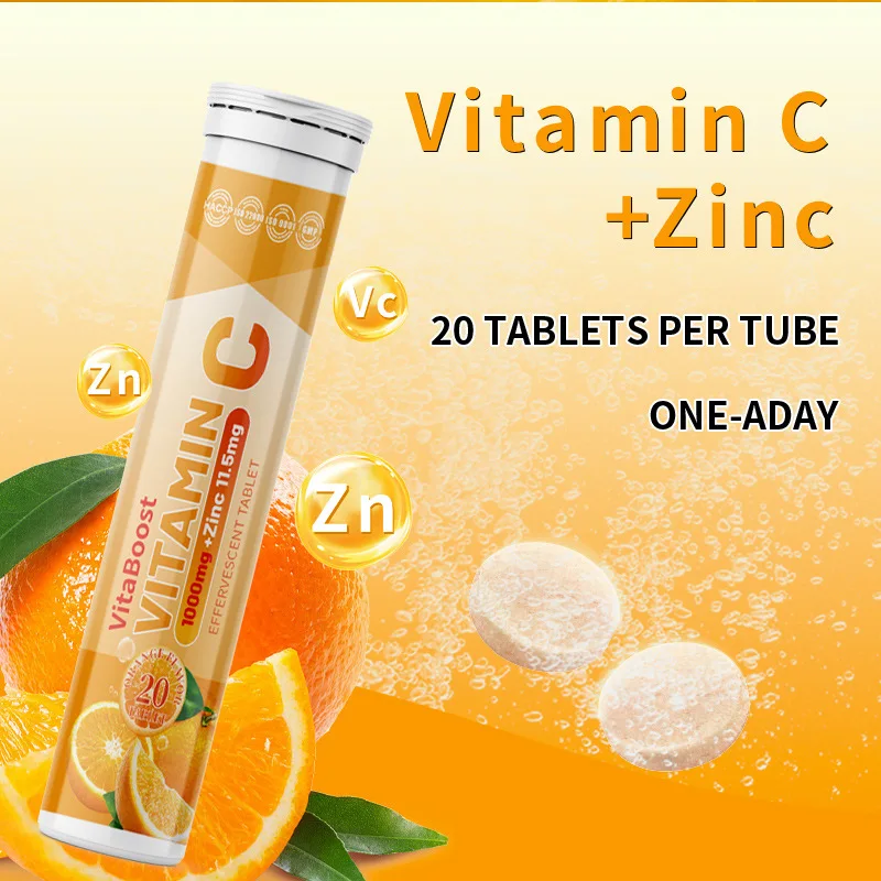 VC Bulk 10Mg Zinc Effervescent Mint Flavored Hard Tablets Decorative ...