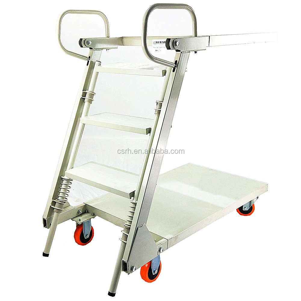 Rh-lt02 1080*520*1040 Double Layers Heavy Duty Step Ladder Trolley ...
