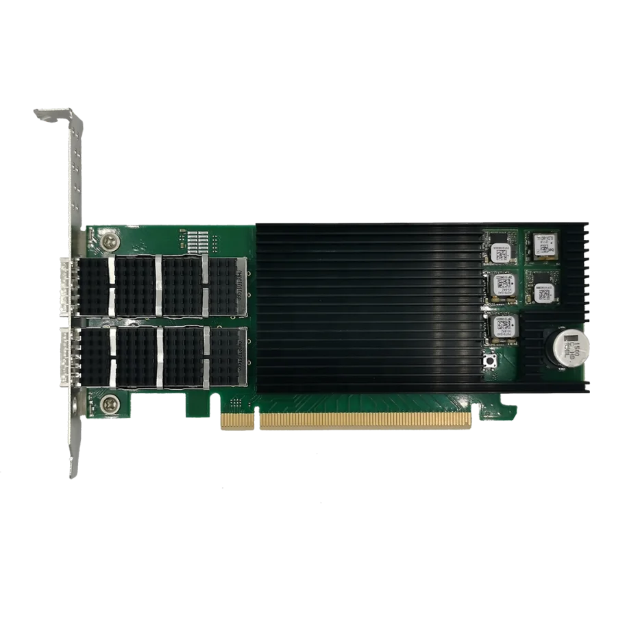 Network Card 100g Dual-port Qsfp28 Nic Ethernet Network Interface Card ...