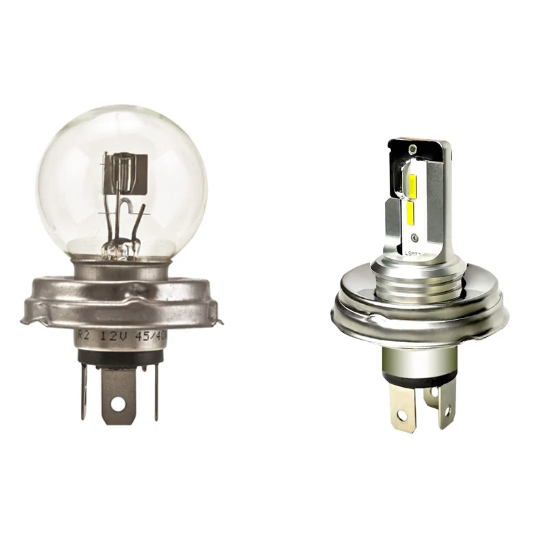 H4 P45T LED Lights - Bright and Efficient Motorcycle Bulbs