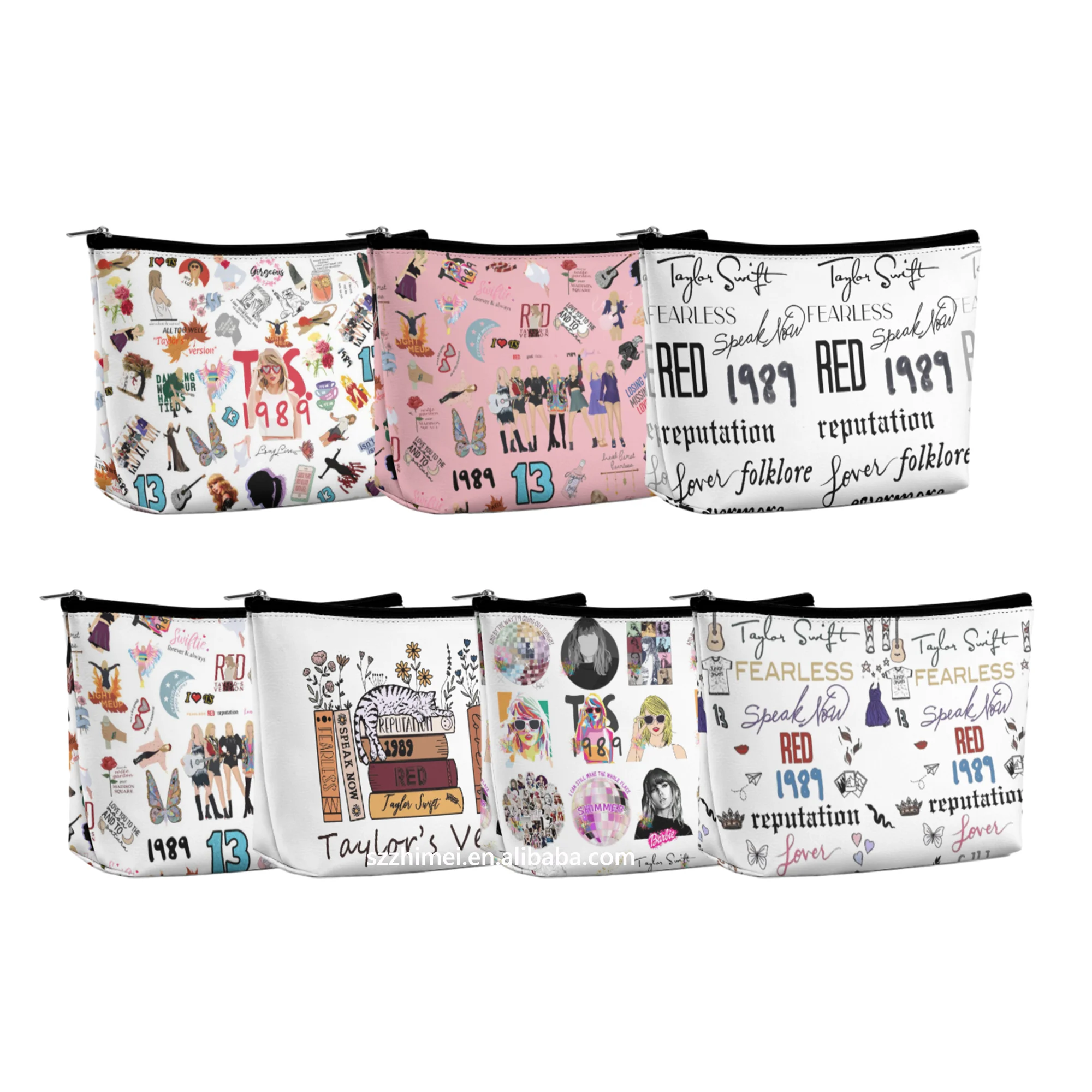 Personalized Custom Print Taylor Swift Make Up Bag Small Cute Organizer ...