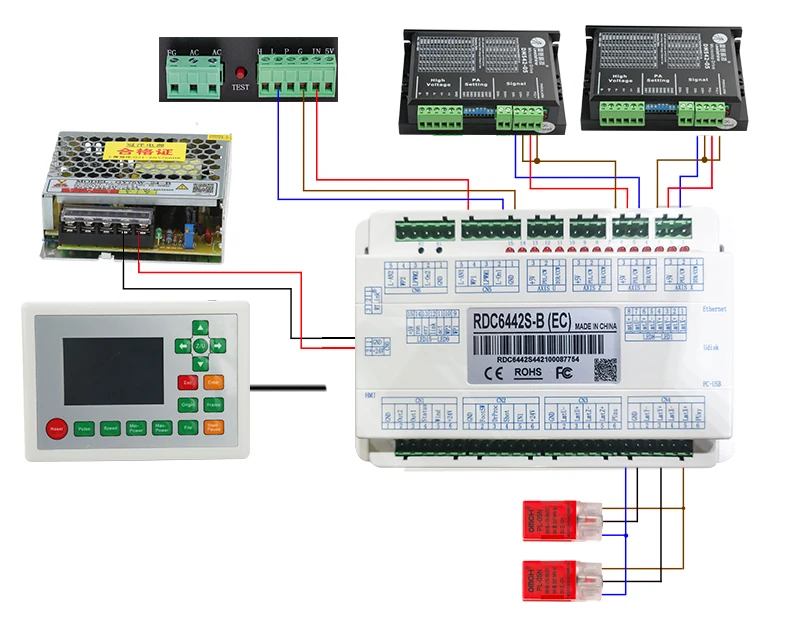 Ruida RDC6442G Laser Controller for CO2 Engraving Machines