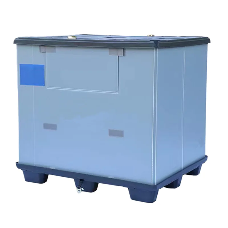 UGET Plastic Solid Box Foldable Blow-Molded Enclosure Box Top Bottom ...