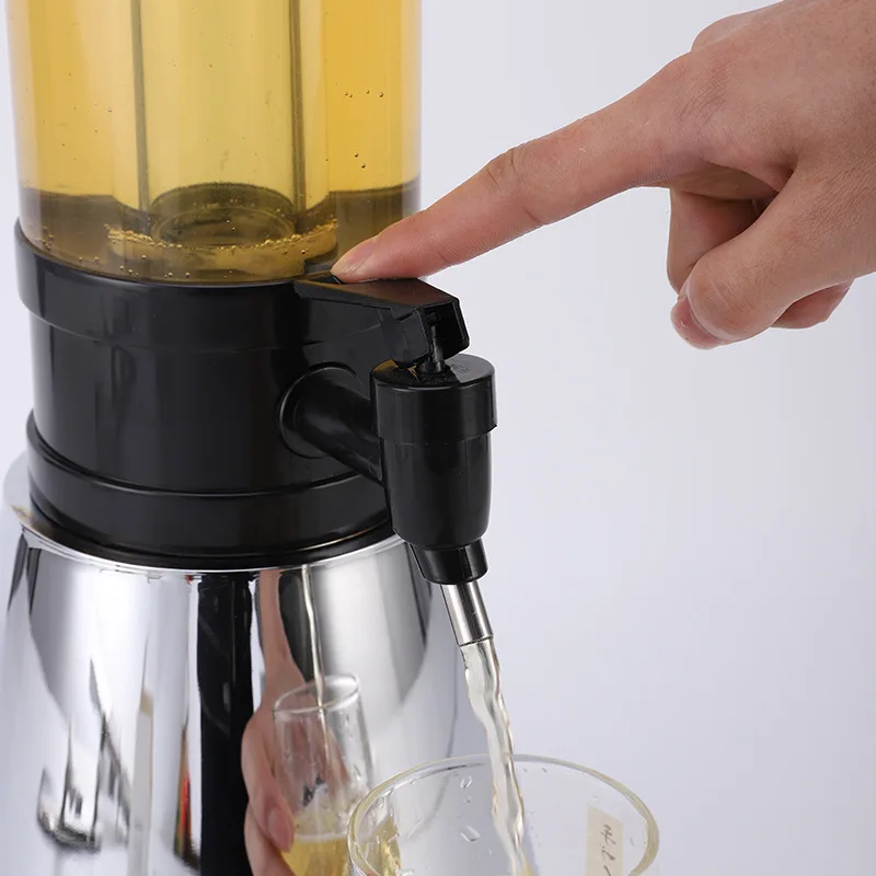 Beer Tower Dispenser 3 Liters Drink Tower Includes Removable Ice Tube ...