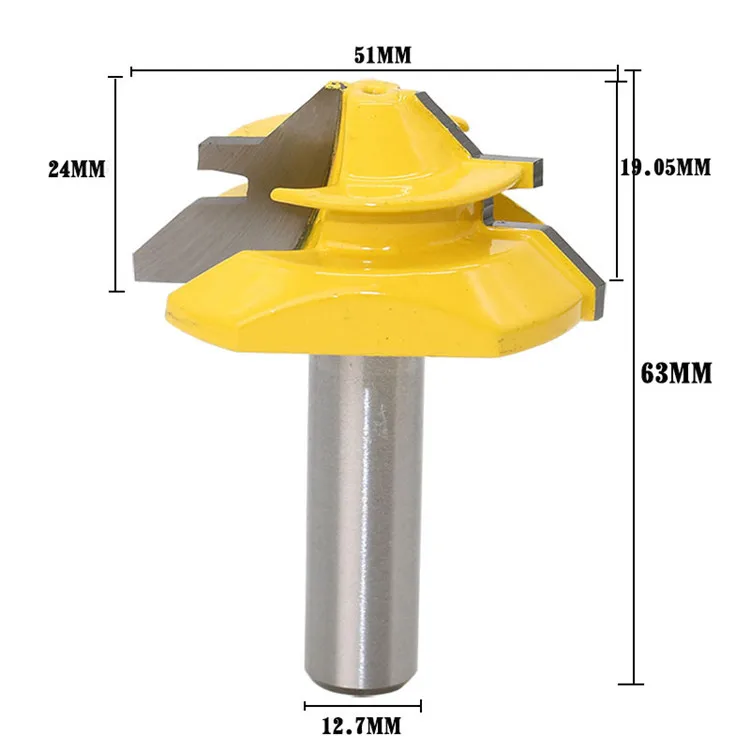 45 Degree 90 Degree Wood Router Bits 1/4 Shank 1/2 Shank| Alibaba.com