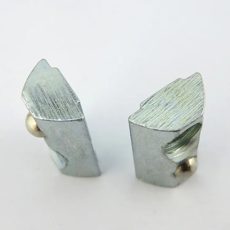 M8 Spring Nut With Spring Loaded Ball For Aluminum Profile Elastic Nut ...