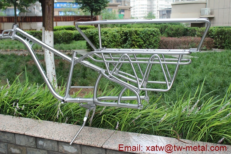 Ti Cargo Bike Frame with Couplers - Durable Titanium Fat Bike