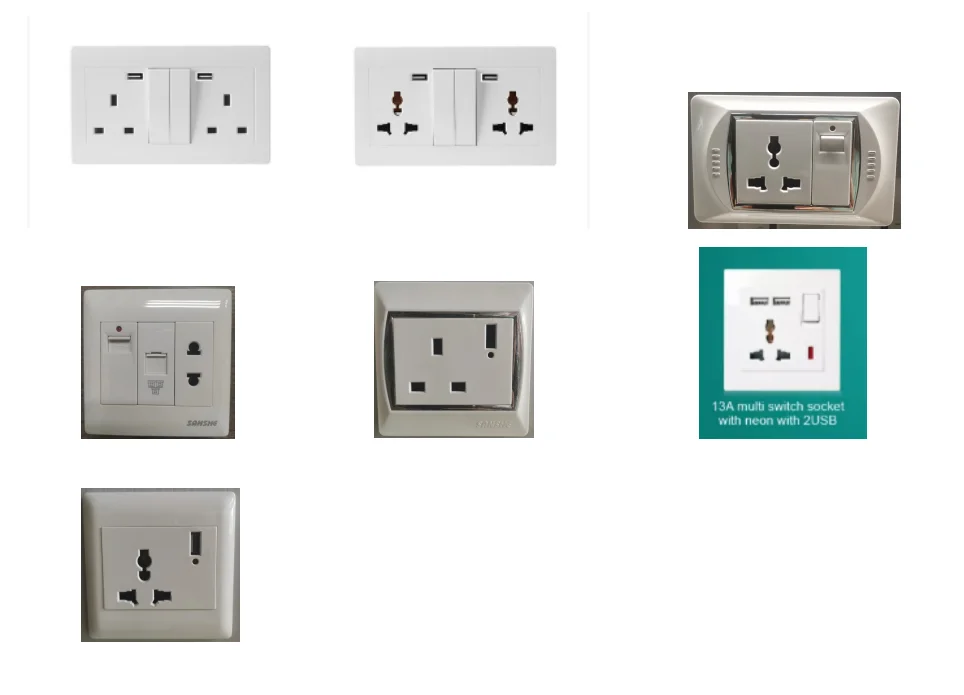 Saudi Arabia Iraq Kenya New Design 1 Gang 2 Gang 3 Gang Wall Switch 16a ...