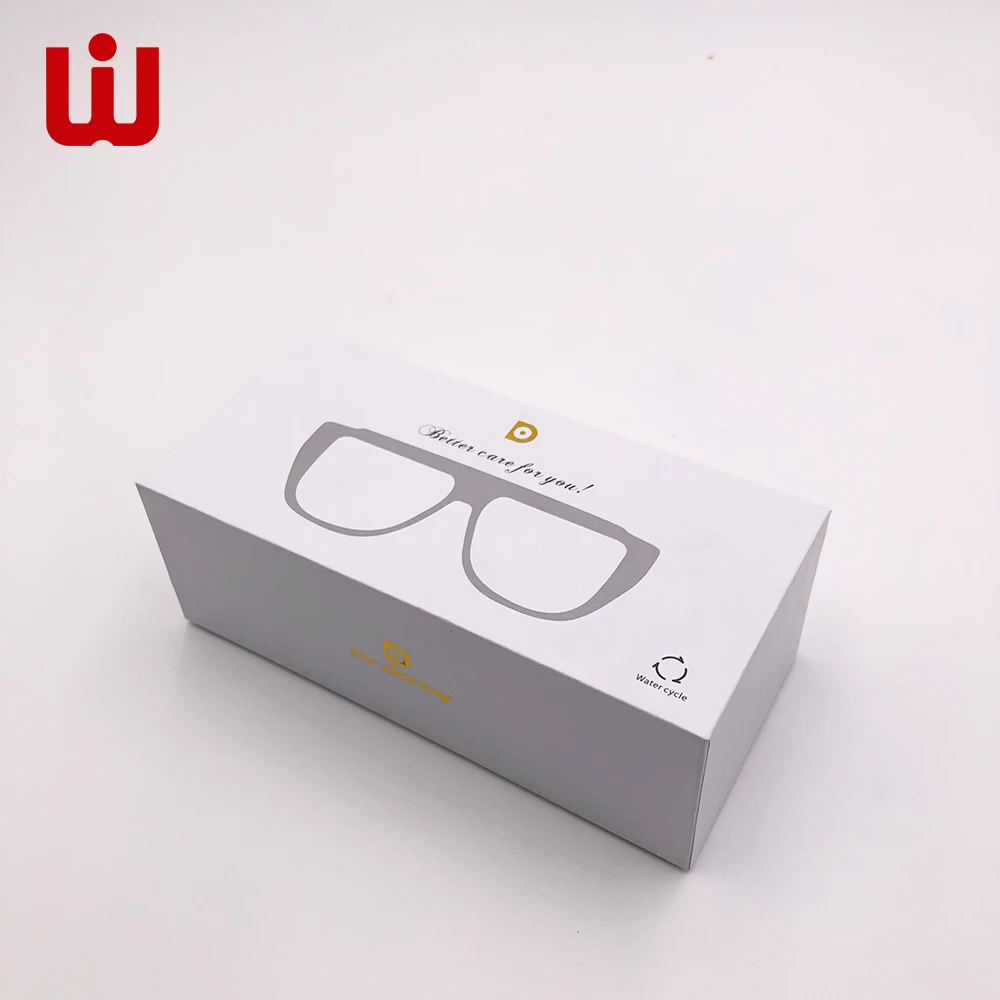 White Custom Sunglasses Box Packaging - Luxury Rigid Case