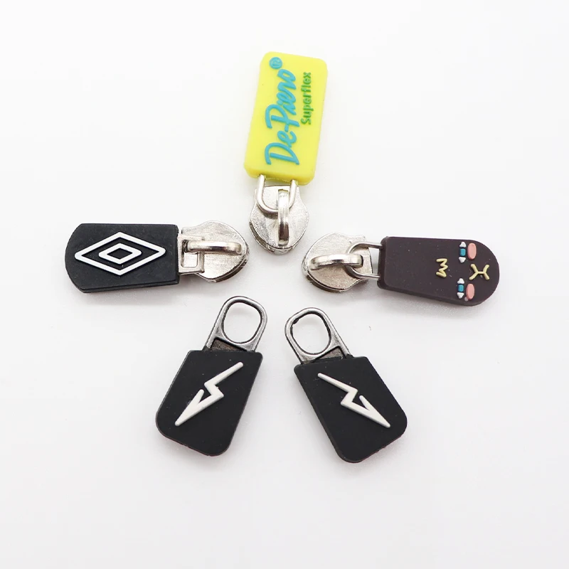 Wholesale Custom Engraved Zipper Pull Fancy Quality Zipper Sliders Non ...
