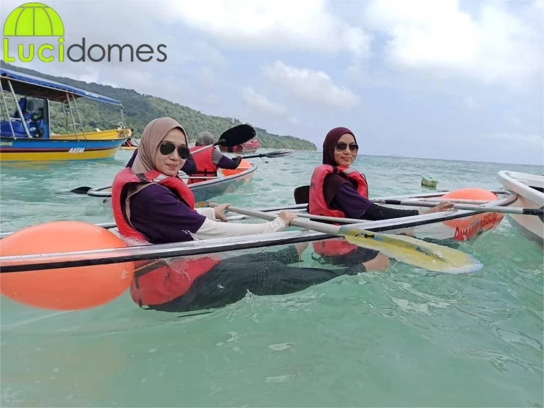 Transparent Kayak Polycarbonate Canoe 2 Persons Seat Fishing Sport Water Activity Wholesale ...