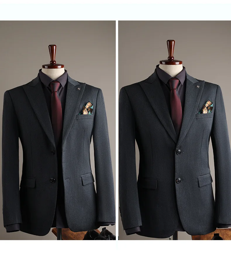 New Coat Suit Set for Men Formal Groom Suit Business Casual Weddings ...