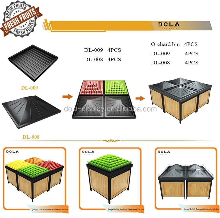 DOLA Produce Display Risers - Professional Fruit & Veg Shelves