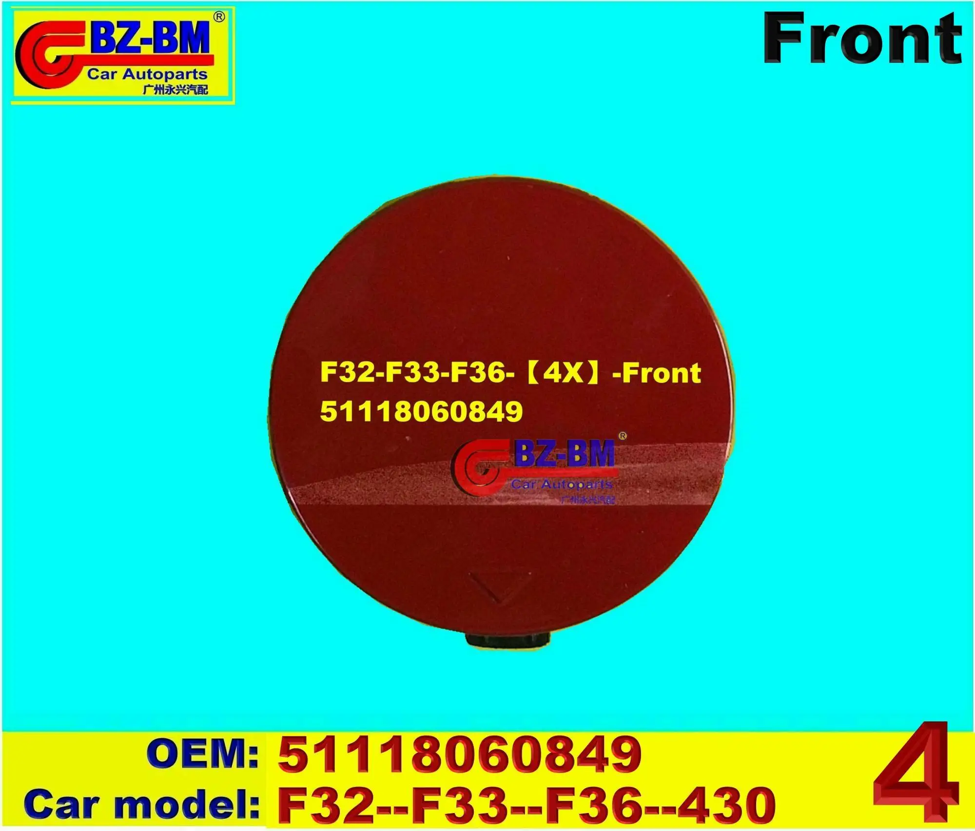 For Bmw And Benz Bumper Cover Bmw 4x 51118061005 - Buy Bumper Cover ...