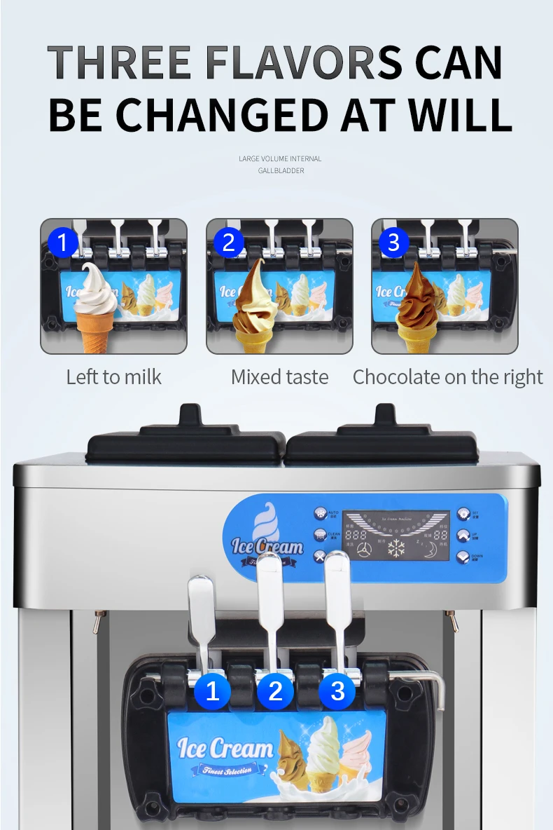 Big Capacity Digital Machine Make Ice Cream - Buy Big Capacity Ice ...