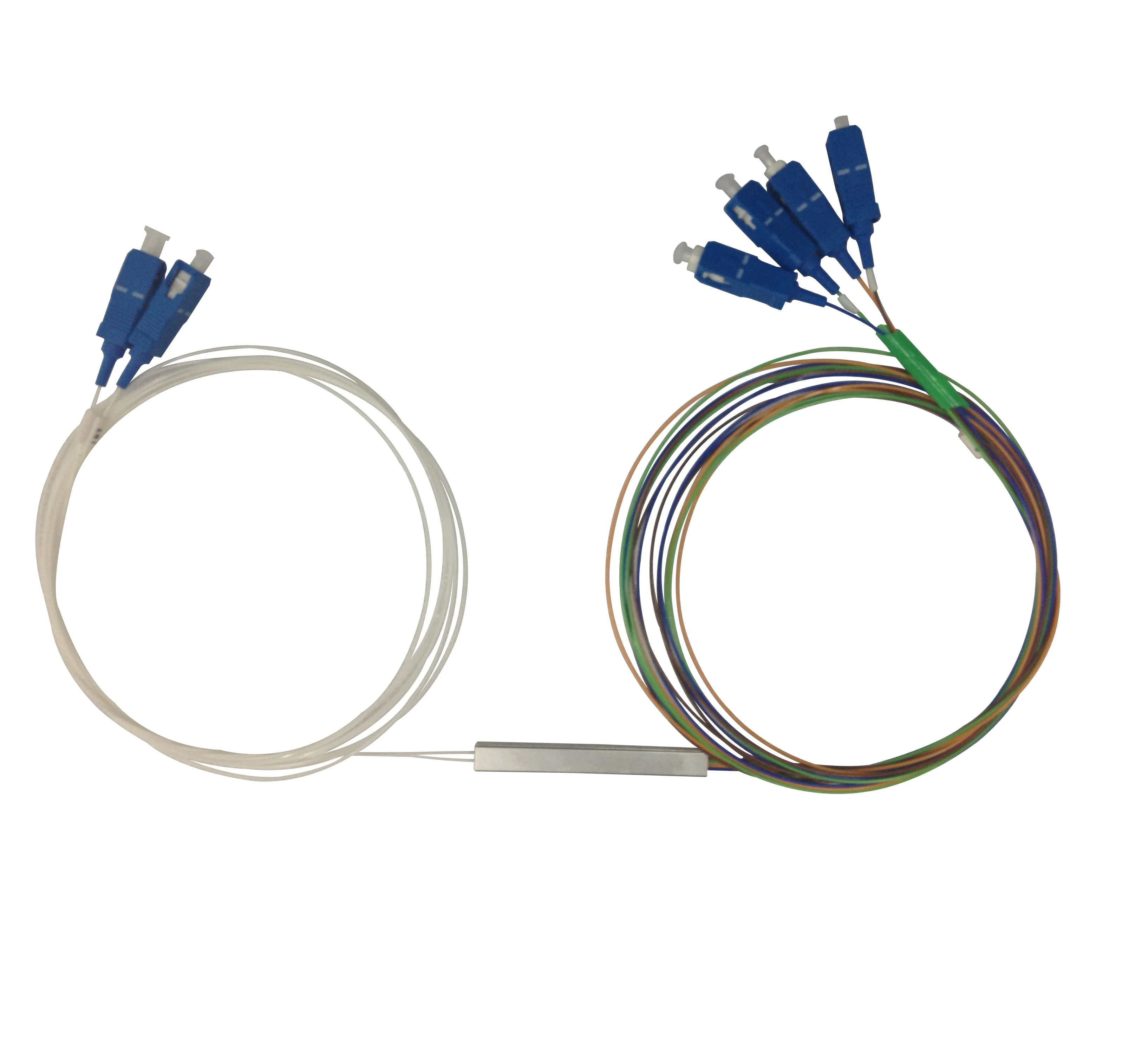 2x4 Mini PLC Optical Splitter - Single Mode with SC Connector