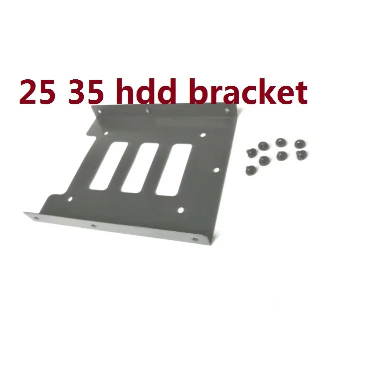 Metal SSD 2.5 to 3.5 Inch Bracket Tray with 8 Screws for Desktop Hdd 25 ...