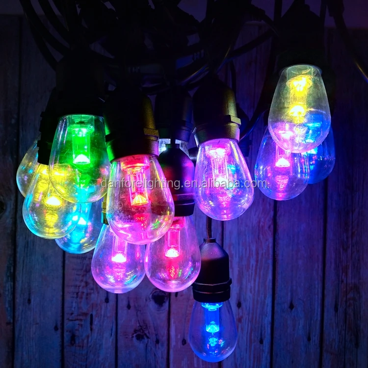 Remote Control 24ft 48ft Rgb Color Changing Suspensor Patio Led String ...