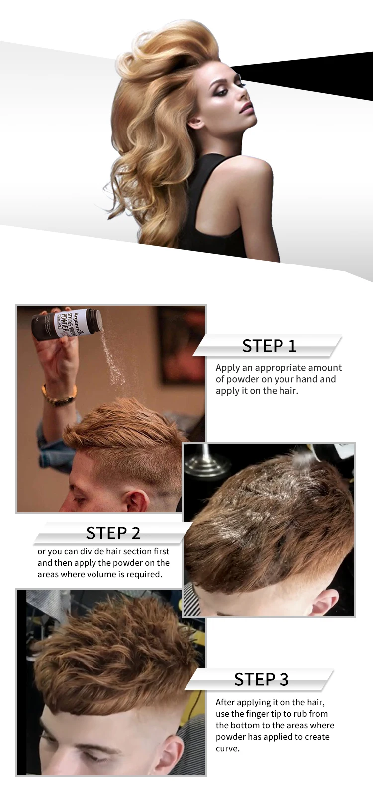 Hair Styling Volume Fiber - Strong Hold & Natural Look