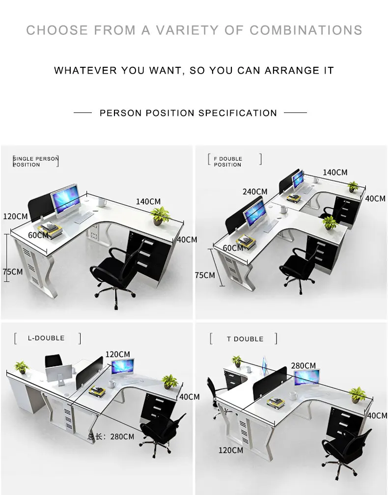 L-shaped Office Desk - Modern, Eco-Friendly & Customizable