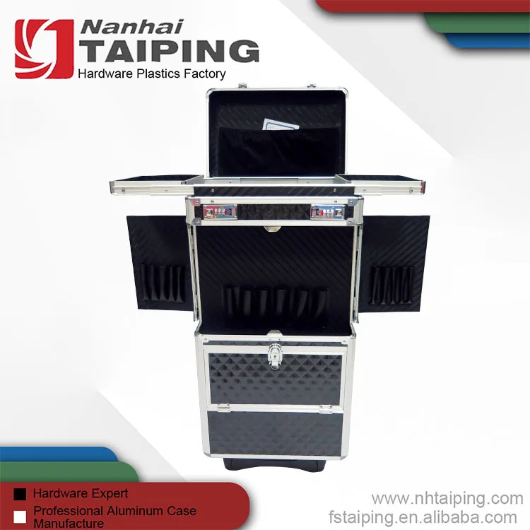 Barber Clipper Trimmer Barber Tool Box Rolling Makeup Hair Salon ...