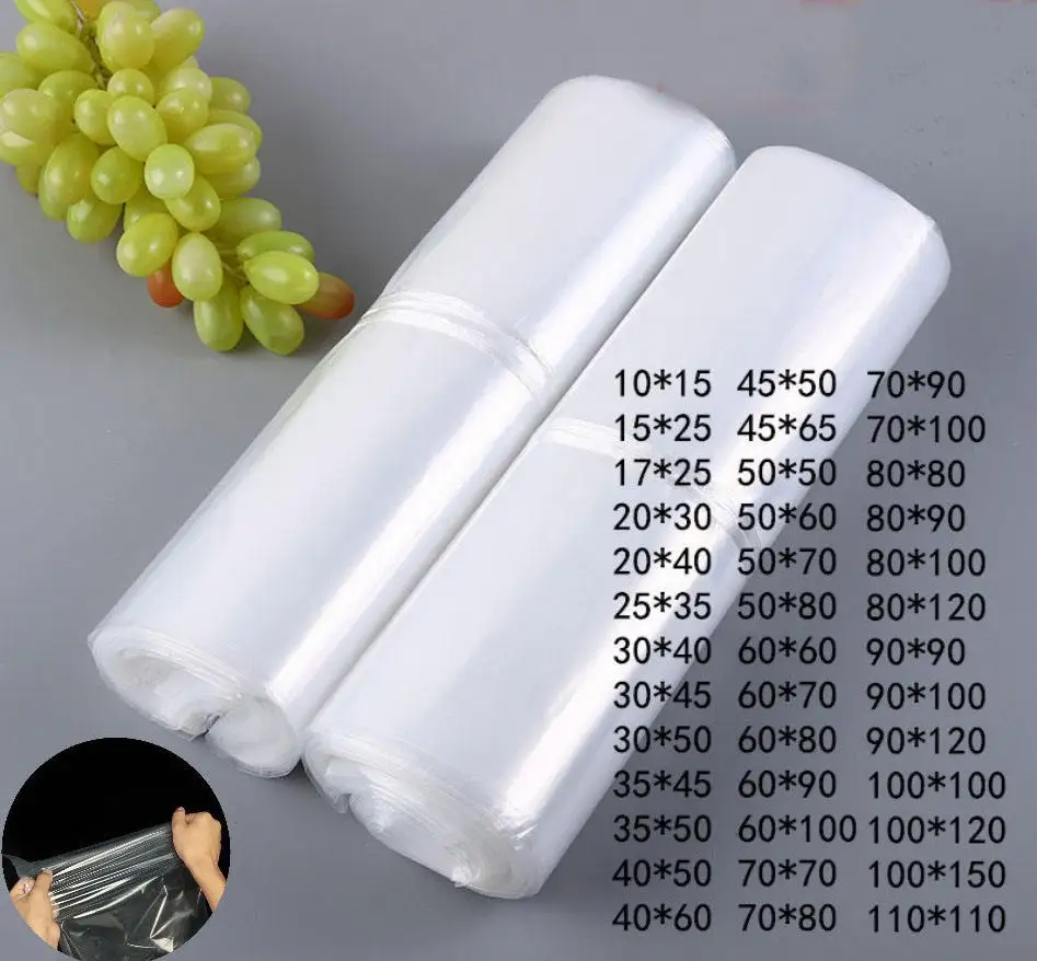 Custom Polyethylene Bags - Transparent Side Gusset Bag