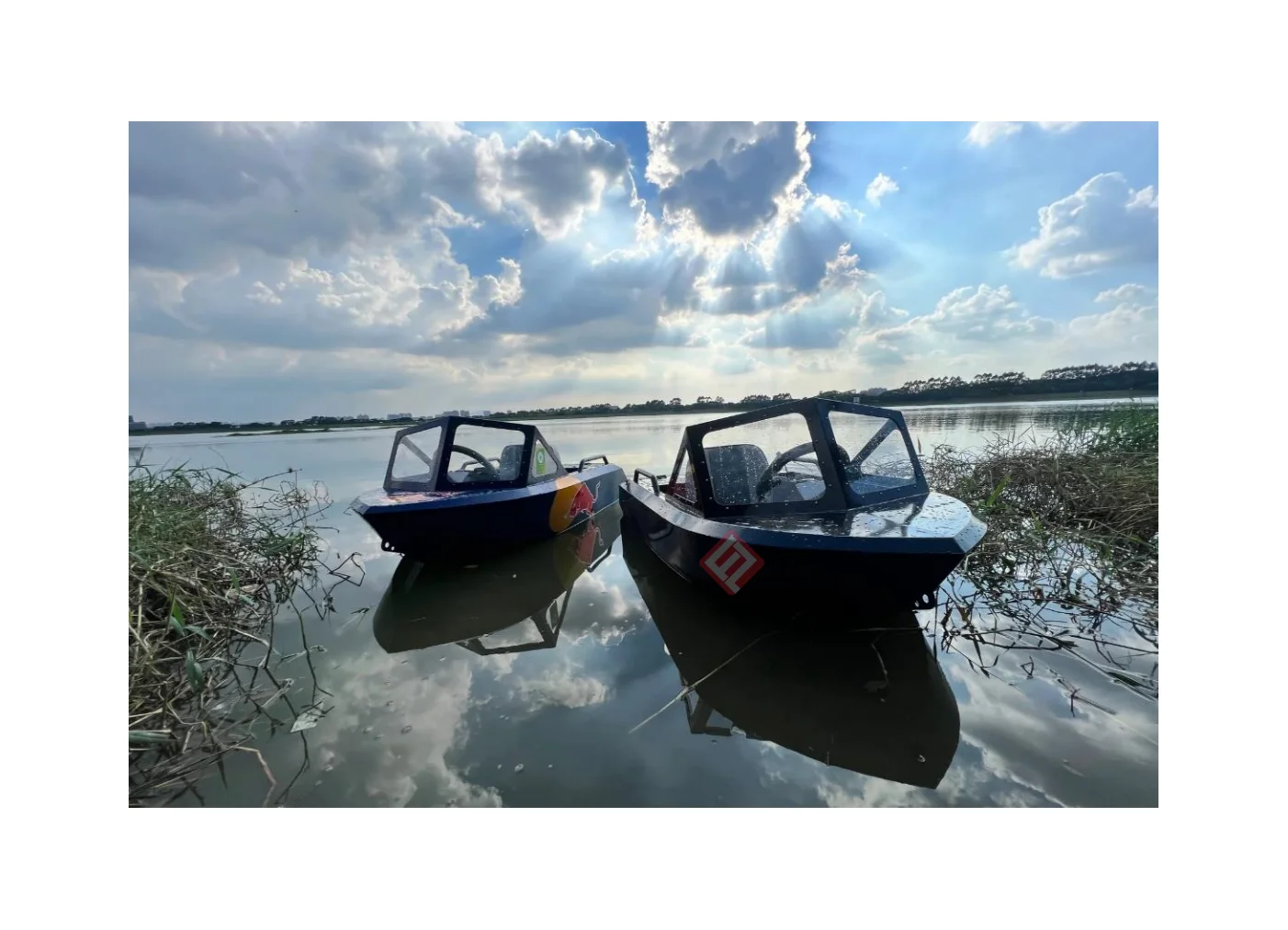 Kmb Mini River Drift Boat Aluminum Speed Jet Boat For Drifting Fishing ...