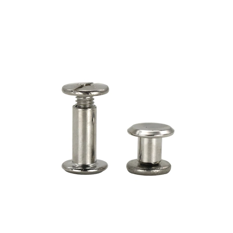 Fastener Product Ss304 Flat Stainless Steel Chicago Screw For Leather ...