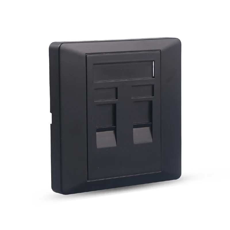 Network Double Port Face Plate,Dust-proof Protection Rj45 Face Plate ...
