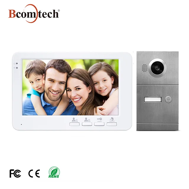 2-way Video Intercom Keypad Button Video Doorphone With Multi Call ...