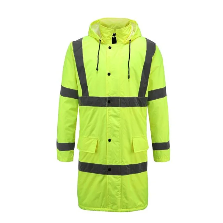 Zuja Construction Long Style Waterproof Hi Visibility Reflective Pvc ...